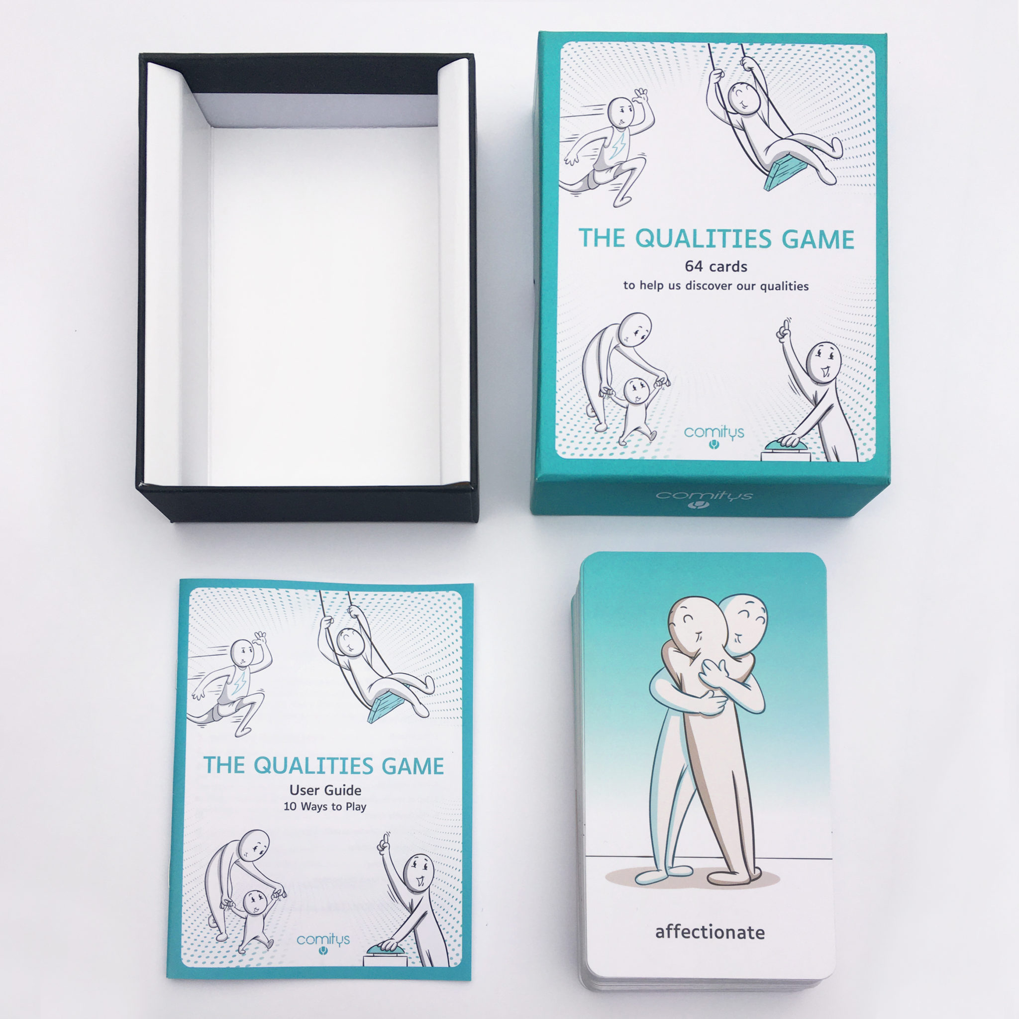 The Qualities Game flashcards to build self-esteem